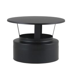 5" Twin Wall Rain Cap-Matt Black - NationalChimneySupplies.com